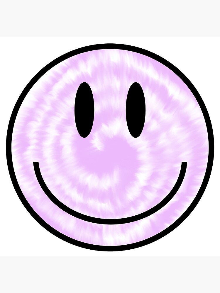 "purple tie dye smiley face" Greeting Card for Sale by createdbymolly ...