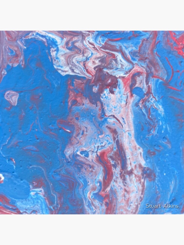 "Rose Ocean Acrylic Art " Sticker by Hanna-Doors-7 | Redbubble