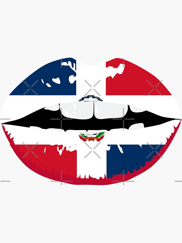 "Dominican Republic flag, dominican flag, dominicans sexy lips" Sticker ...