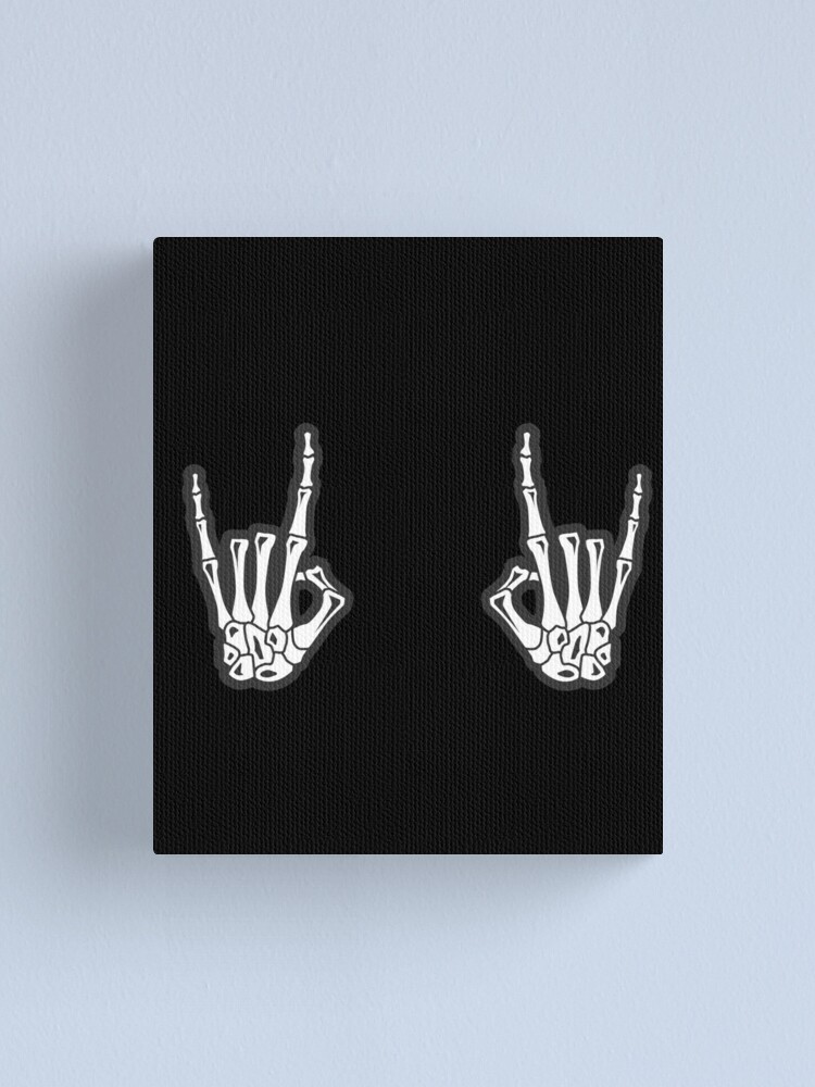 "Skeleton Hands Rock N Roll Sign of the Horns Corna Mano Cornuta ...