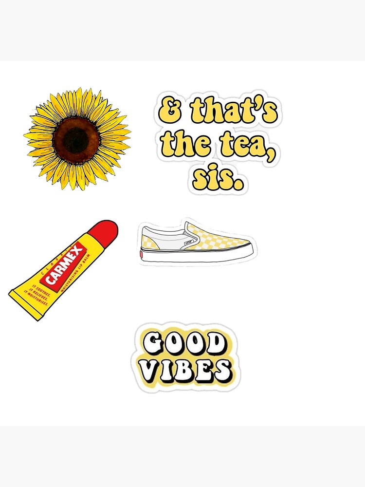 Yellow Vsco Aesthetic Stars Circle Indoor Dua