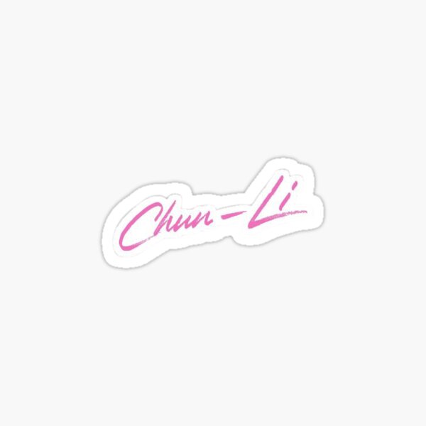 "Chun-Li" Sticker by KacpireQ | Redbubble