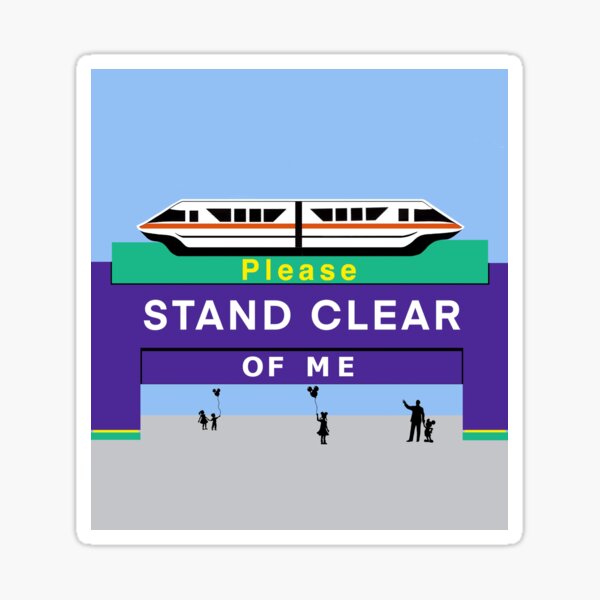 "Please stand clear" Sticker for Sale by MchelleArt | Redbubble