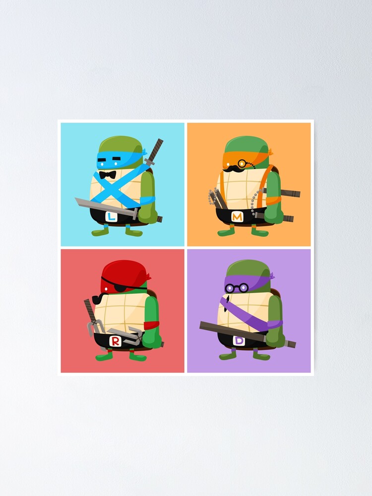 "Teenage Mutant Ninja Turtles Pop Art" Poster by mykowu | Redbubble