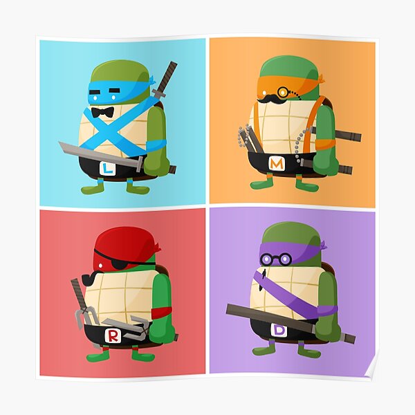 "Teenage Mutant Ninja Turtles Pop Art" Poster by mykowu | Redbubble