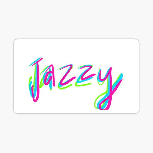 "Jazzy" Sticker for Sale by ellemiller95 | Redbubble