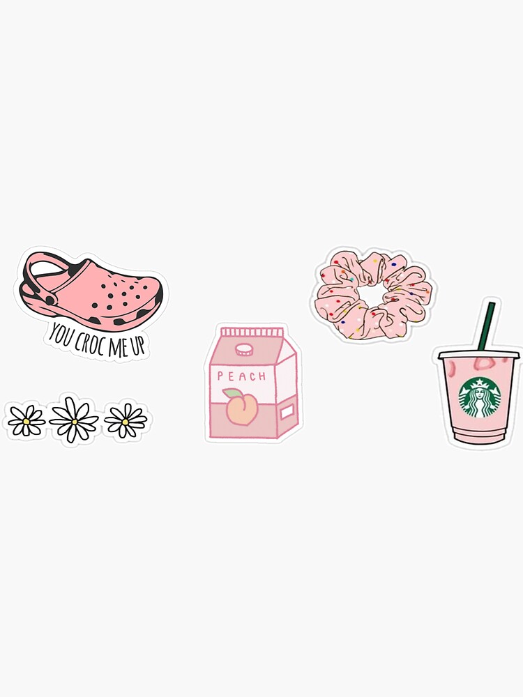 "pink vsco sticker pack" Sticker for Sale by milliejenkins | Redbubble