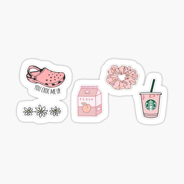 "pink vsco sticker pack" Sticker for Sale by milliejenkins | Redbubble