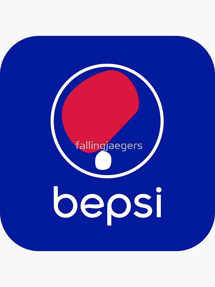 "bepsi" Sticker for Sale by fallingjaegers | Redbubble