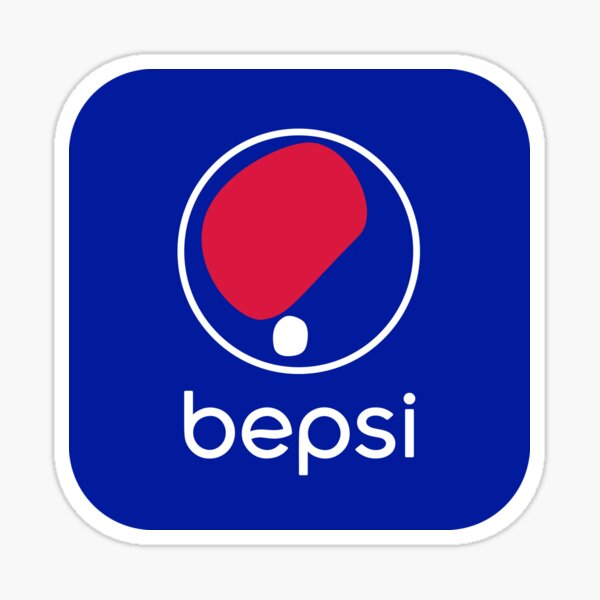 "bepsi" Sticker for Sale by fallingjaegers | Redbubble