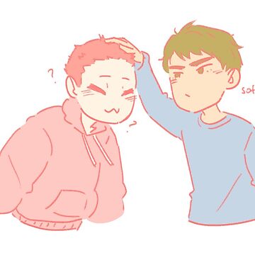 "Ushiten Timeskip Tendou Satori Ushijima Wakatoshi Head Pat" Sticker ...