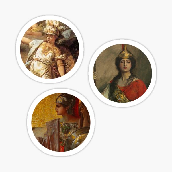 "Athena Art Sticker Pack" Sticker for Sale by HappyMinimalist | Redbubble
