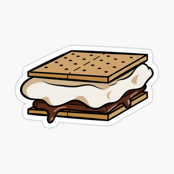 "S'mores: Red" Sticker for Sale by SmoreGraphics | Redbubble