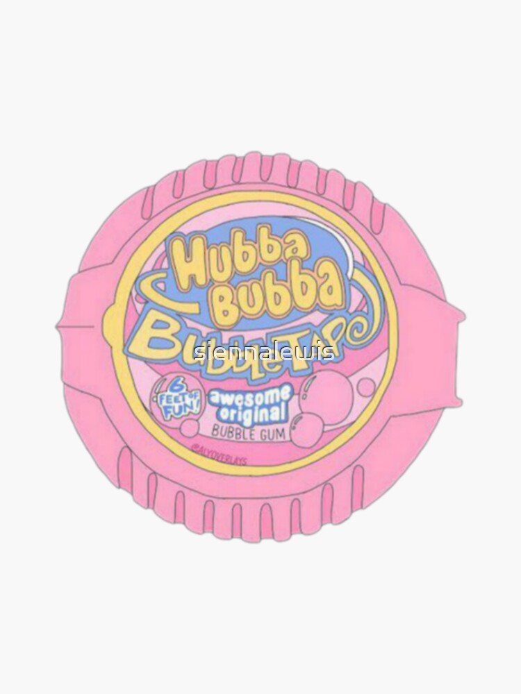 "Hubba bubba" Sticker for Sale by siennalewis | Redbubble