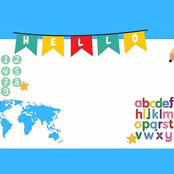 "ESL Teacher Fun + Colourful Classroom Background! Online Teacher ...