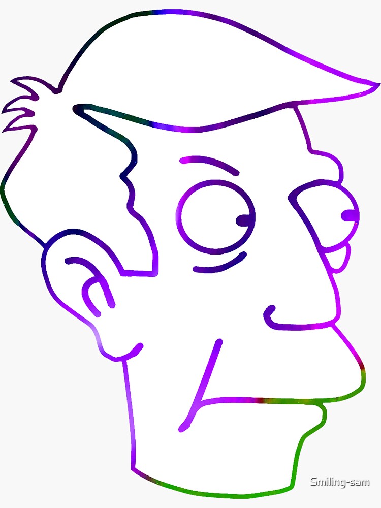 "Principal Skinner - Aurora Borealis (Hollow)" Sticker for Sale by ...