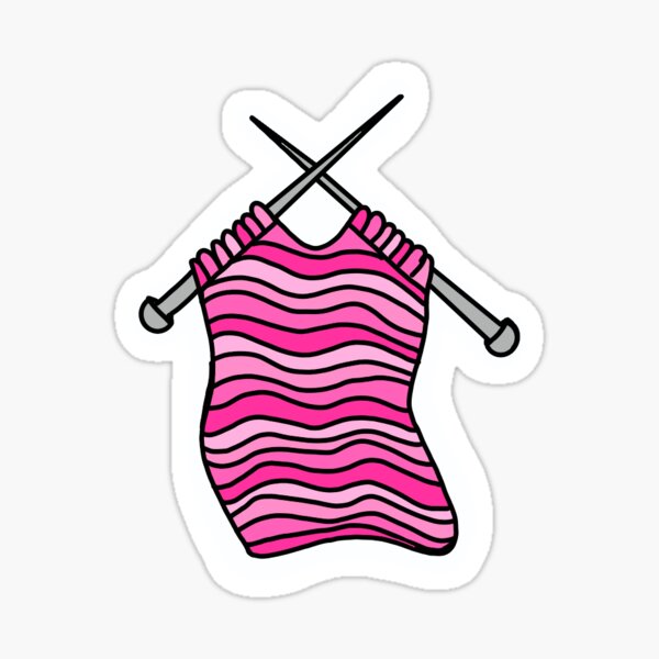 "Knitting" Sticker for Sale by Eczinsli | Redbubble