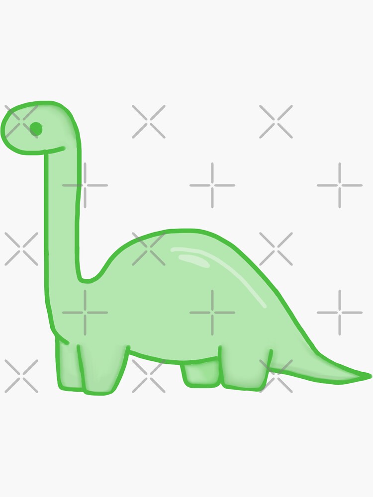 "Green Dino" Sticker for Sale by shopwithemily | Redbubble
