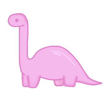 "Pink Dino" Sticker for Sale by shopwithemily | Redbubble