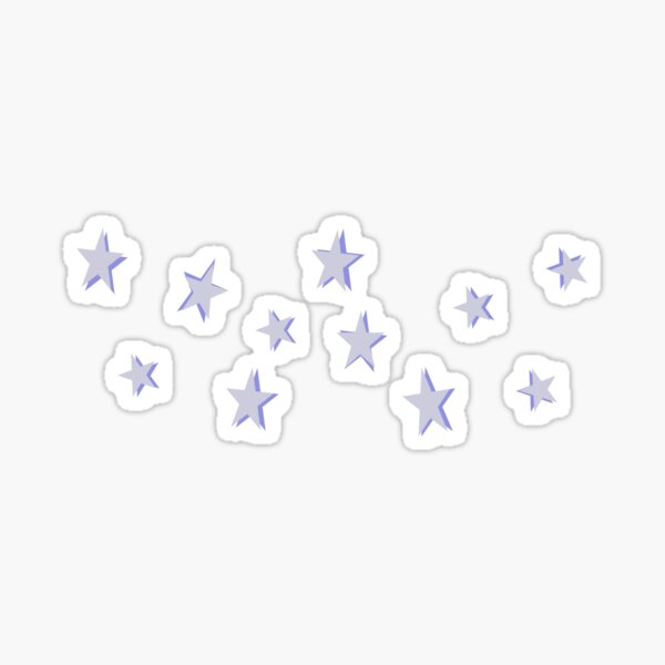 "blue stars pack" Sticker for Sale by emmalteser | Redbubble