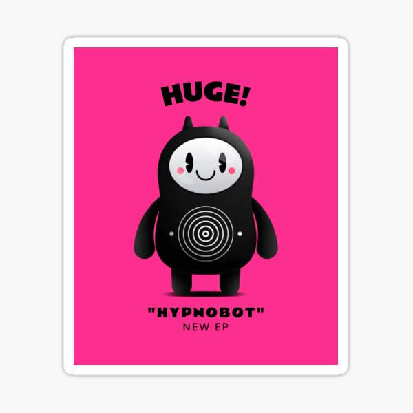 "Huge! Hypnobot" Sticker by AladdinMktgs | Redbubble