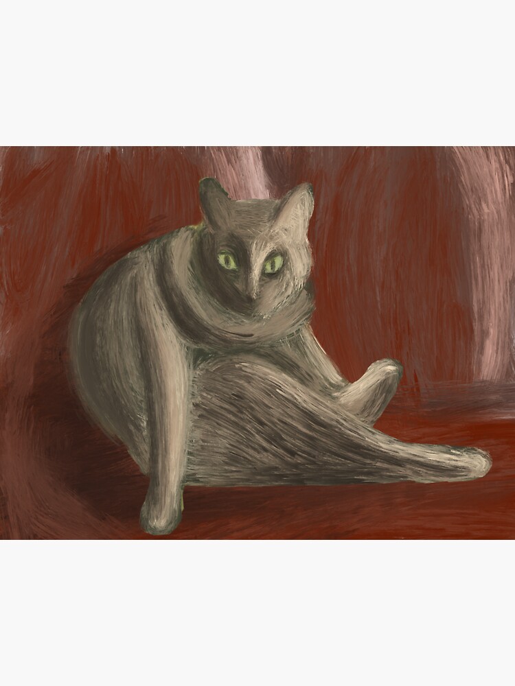 "Slouch Cat" Sticker for Sale by lawfulchaotic | Redbubble