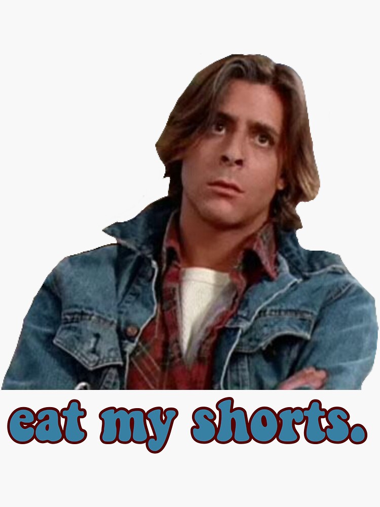 "Eat My Shorts." Sticker by skysena | Redbubble