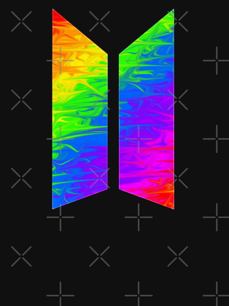 "BTS Rainbow Logo" T-shirt by CHIEFWIZART | Redbubble