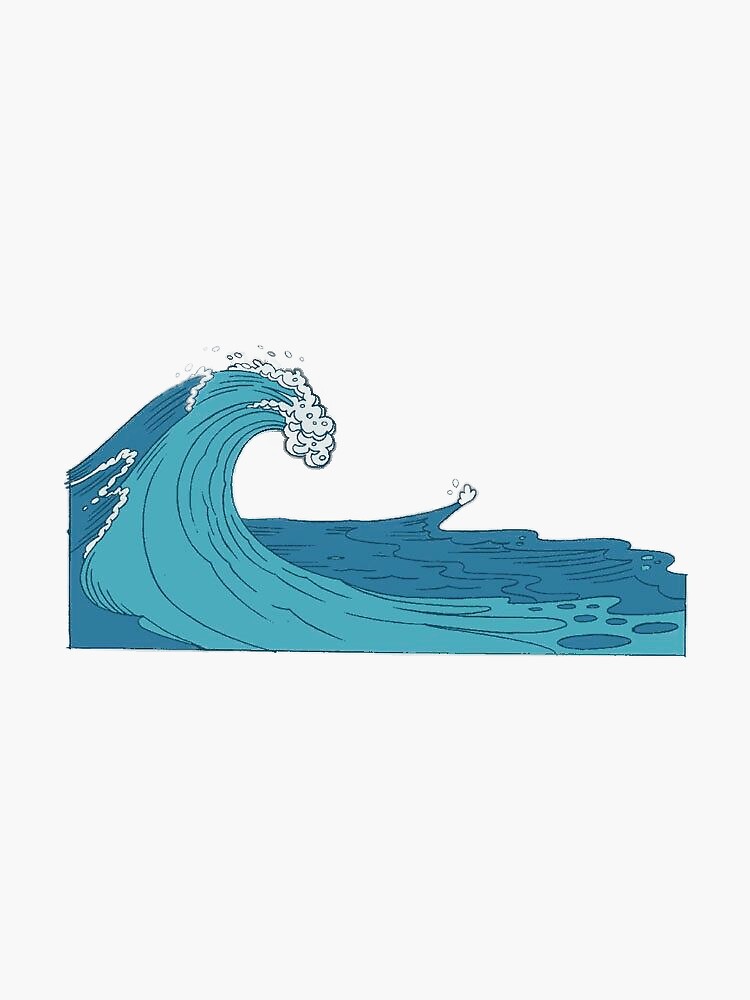 "vsco ocean wave " Sticker by shelbymorin | Redbubble