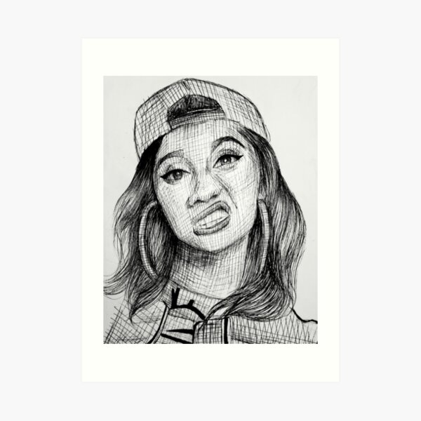 "Cardi B" Art Print for Sale by dnothmann | Redbubble
