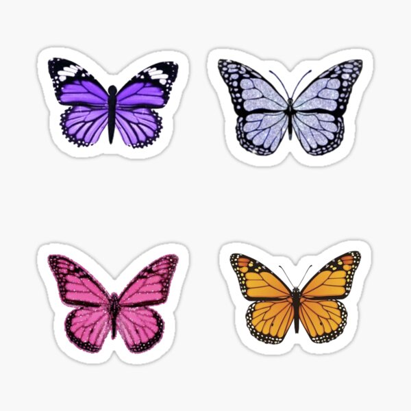 "4x cute butterfly stickers" Sticker by Stickerblings | Redbubble