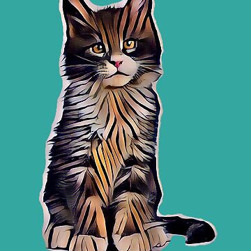 "Big Footed Maine Coon" Sticker for Sale by DeerhoundRhodry | Redbubble