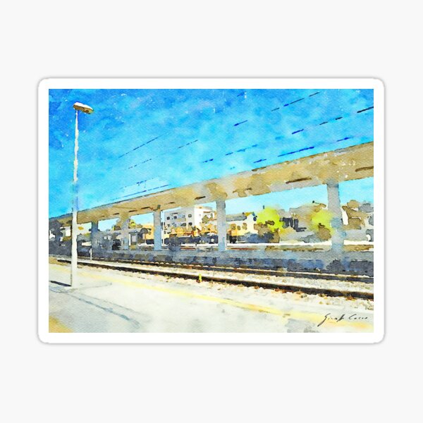 "Railways station" Sticker by giuseppecocco | Redbubble
