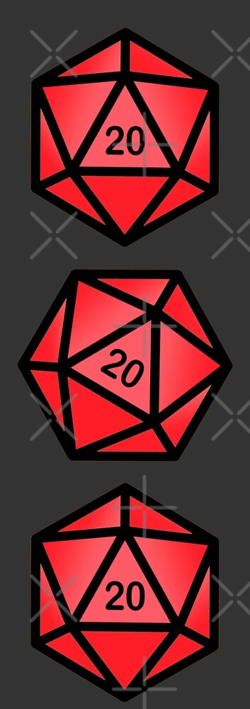 "Red d20" by ninthstreet | Redbubble