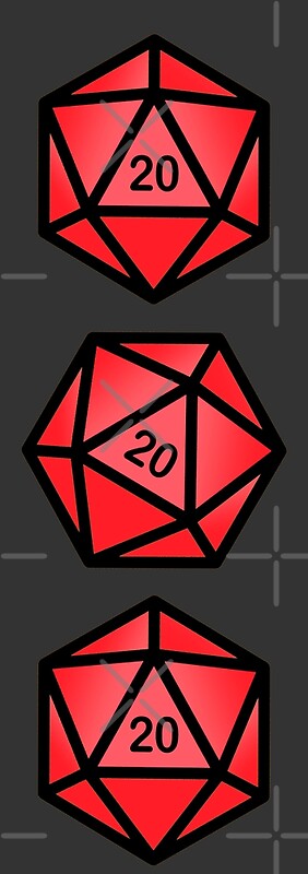 "Red d20" by ninthstreet | Redbubble