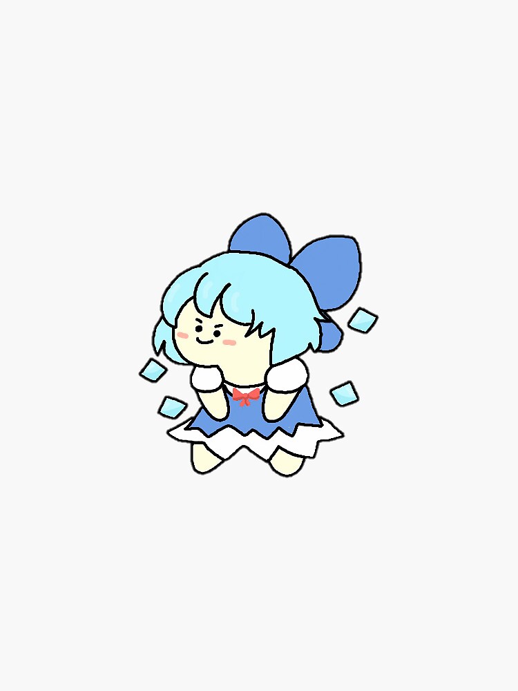 "Cirno" Sticker by SourTheCat | Redbubble
