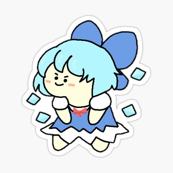 "Cirno" Sticker by SourTheCat | Redbubble