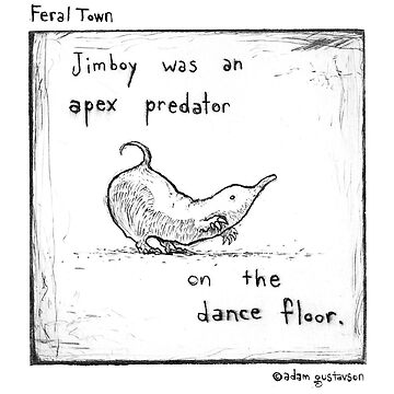 "Feral Town- Jimboy" Sticker for Sale by AdamGustavson | Redbubble