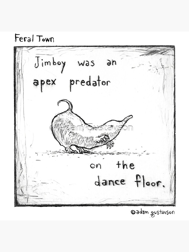 "Feral Town- Jimboy" Sticker for Sale by AdamGustavson | Redbubble