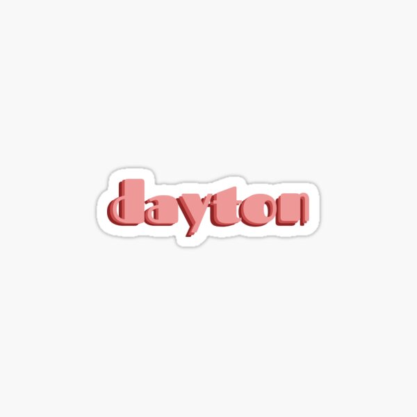 "dayton" Sticker by rachekj1 | Redbubble