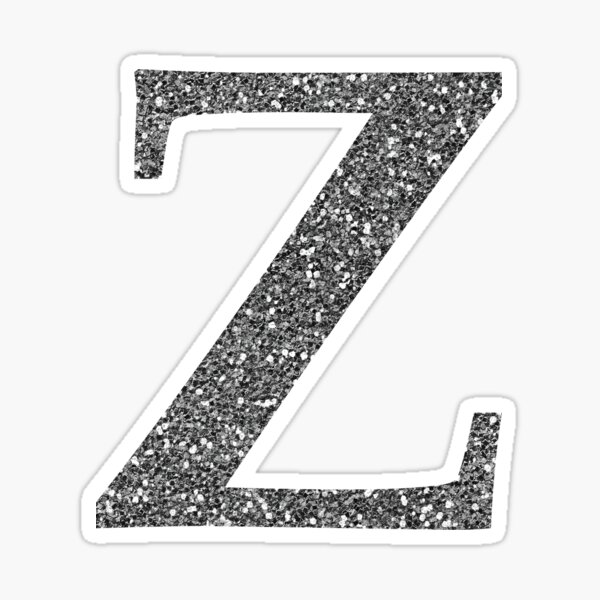 Letter Z Glitter Stickers | Redbubble
