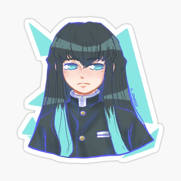 "Tokito muichirou" Sticker by Spookycatdraws | Redbubble