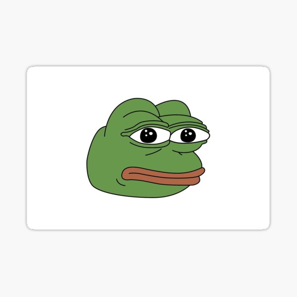 "sad frog" Sticker for Sale by Milena022 | Redbubble