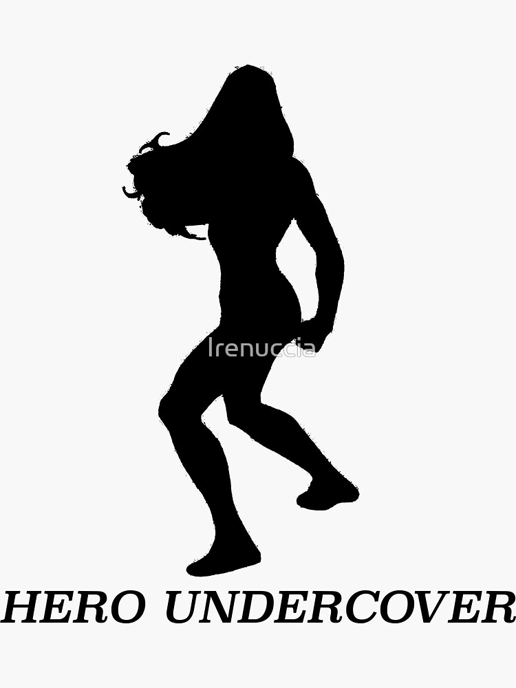 "Hero undercover" Sticker for Sale by Irenuccia | Redbubble