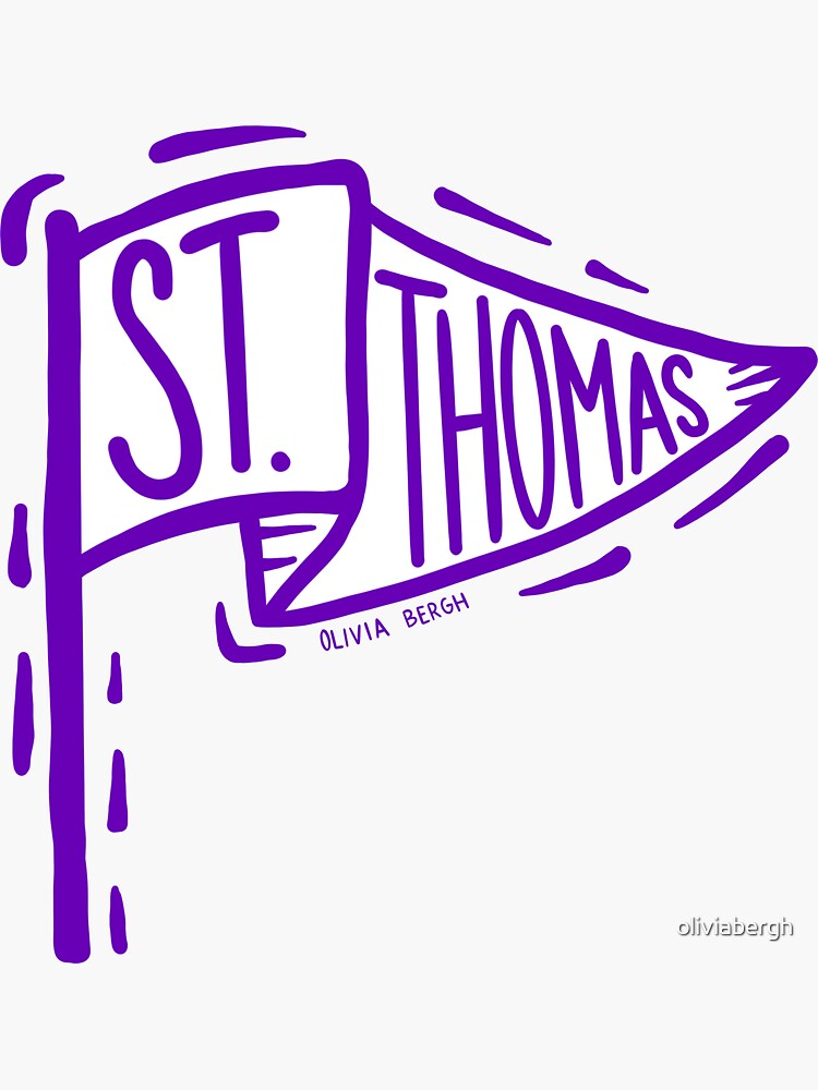 "St. Thomas Flag" Sticker by oliviabergh | Redbubble