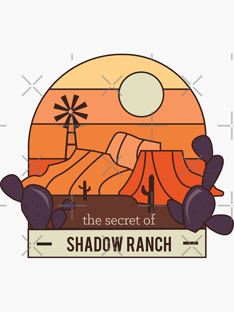 "The Secret of Shadow Ranch" Sticker for Sale by SeasonallyArtsy ...