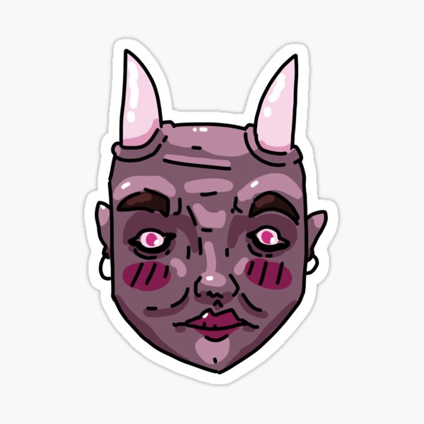 "Devil Face" Sticker by BroccoliDraws | Redbubble