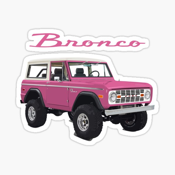"Vintage 1966 - 1977 Ford Bronco" Sticker for Sale by FromThe8Tees ...