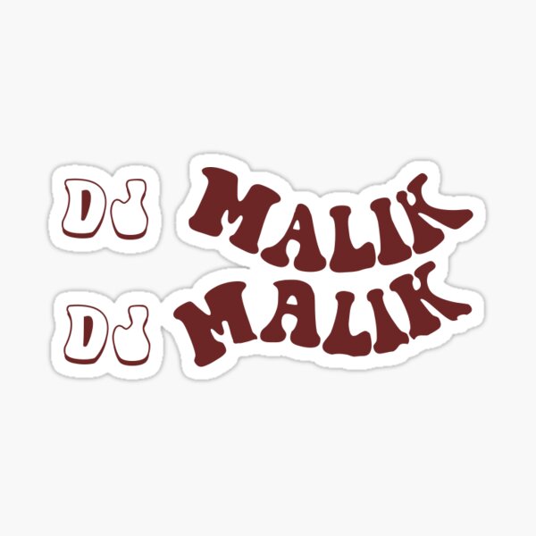 "DJ Malik " Sticker for Sale by viviennejane | Redbubble