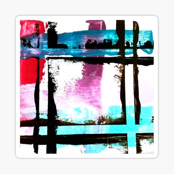 "Abstract Art " Sticker by IsabellaAevar | Redbubble